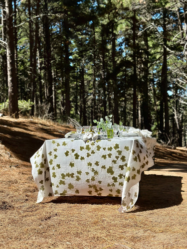 Ivy Linen Tablecloth | Christmas Linen | Summerill & Bishop