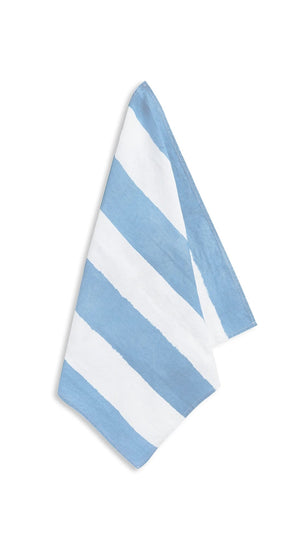 Light Blue Stripe Linen Tablecloth – Summerill & Bishop