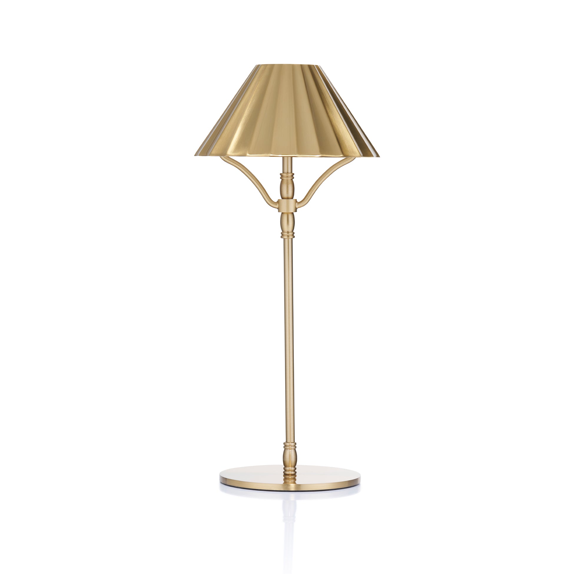 Cordless Rechargeable Gold LED Lamp, 32cm – Summerill & Bishop