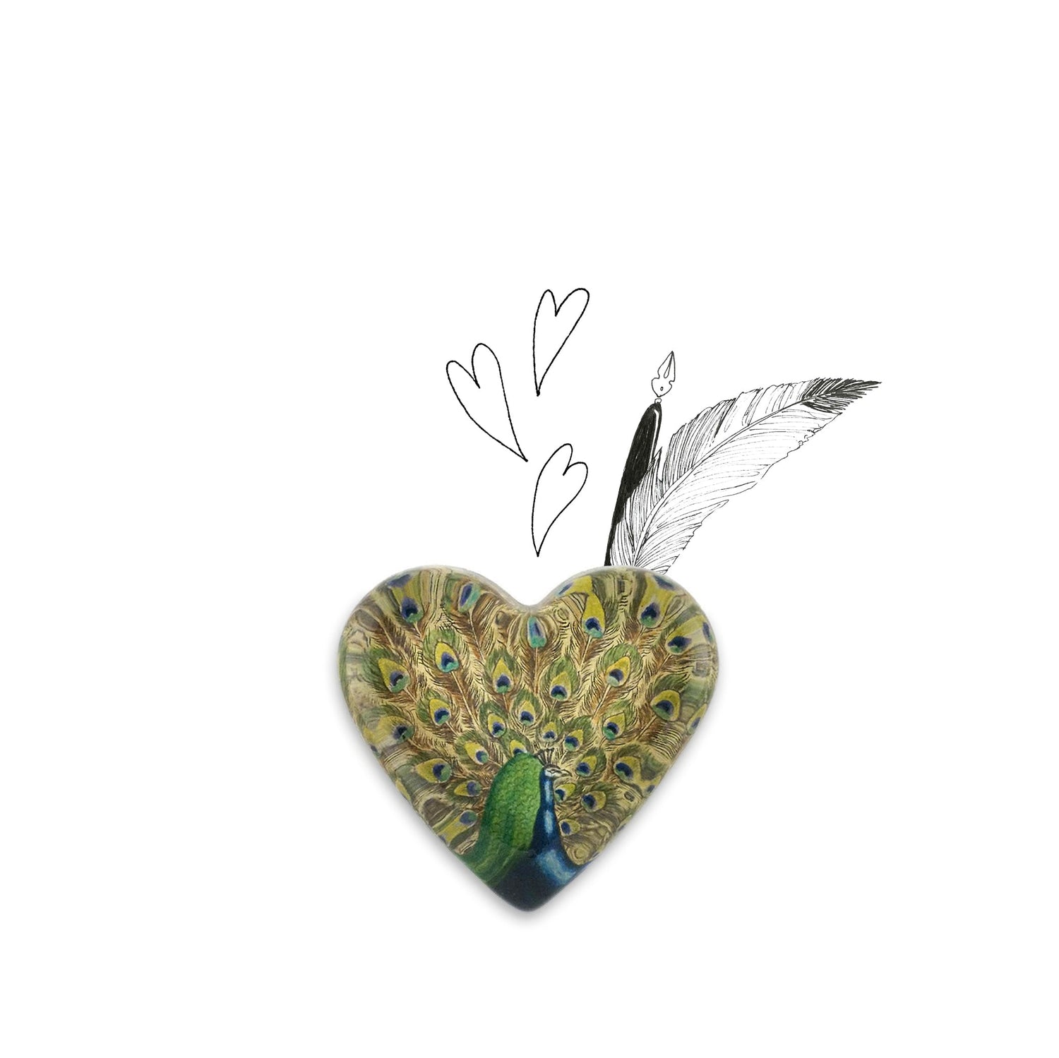 S&B x John Derian 'Peacock' Linen Napkin, 50x50cm – Summerill & Bishop