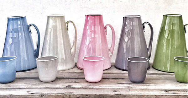 Handblown Glass Bumba Jug in Rose Pink, 3lt – Summerill & Bishop