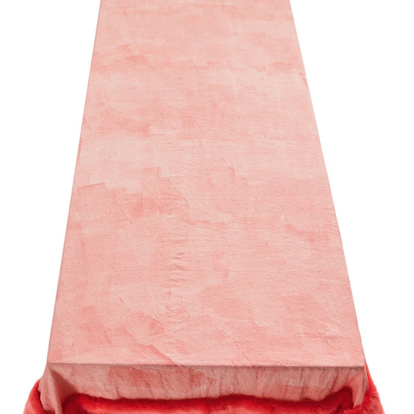Summerill & Bishop x Shrimps Hand Painted Linen and Faux Fur Tableclot