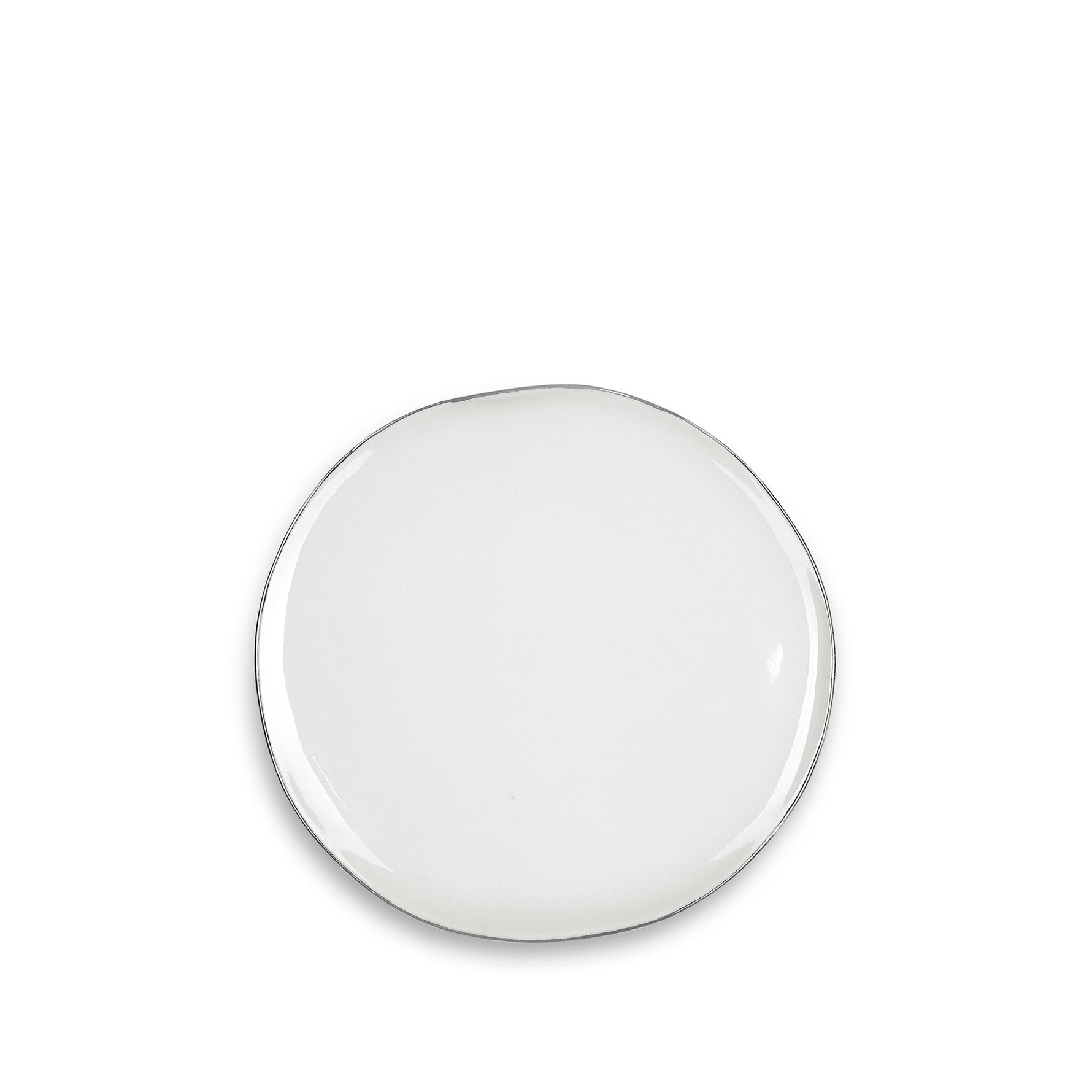 Summerill & Bishop Handmade 31cm Porcelain Dinner Plate with Plain Rim