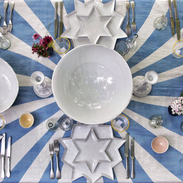 Le Cirque Linen Tablecloth in Blue – Summerill & Bishop