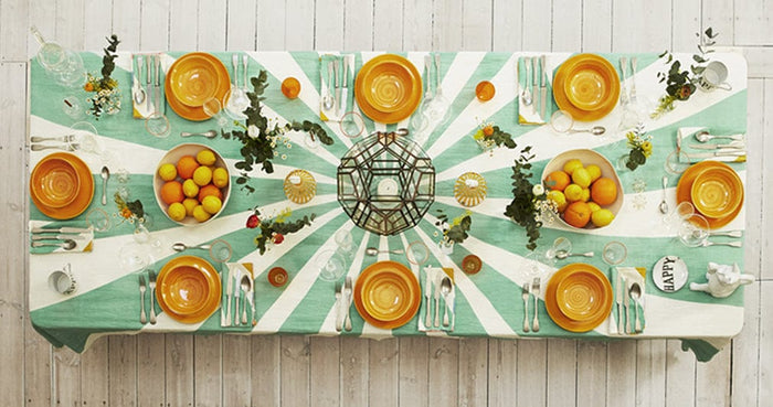 Le Cirque Linen Tablecloth in Mint Green – Summerill & Bishop