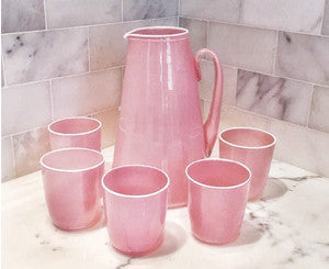Handblown Glass Bumba Jug in Rose Pink, 3lt – Summerill & Bishop