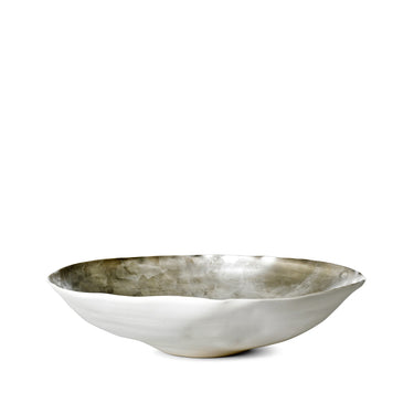 Large Ceramic Shell Bowl in Matte Silver, 30cm – Summerill & Bishop