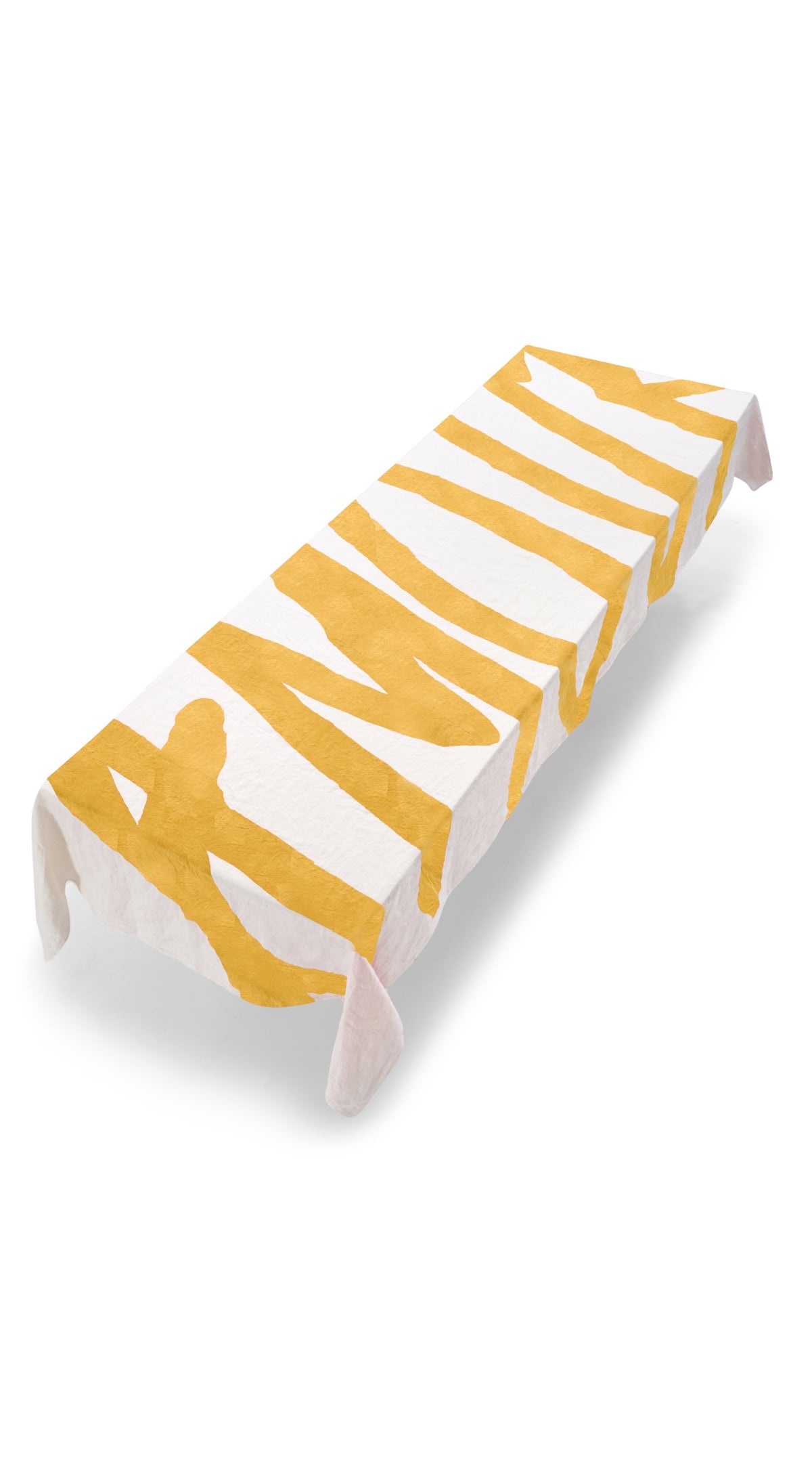 Bespoke Word Linen Tablecloth in Lemon Yellow – Summerill & Bishop